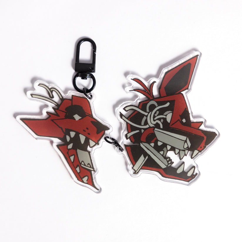 Ignited Foxy Acrylic Keychain – HEX SHOP