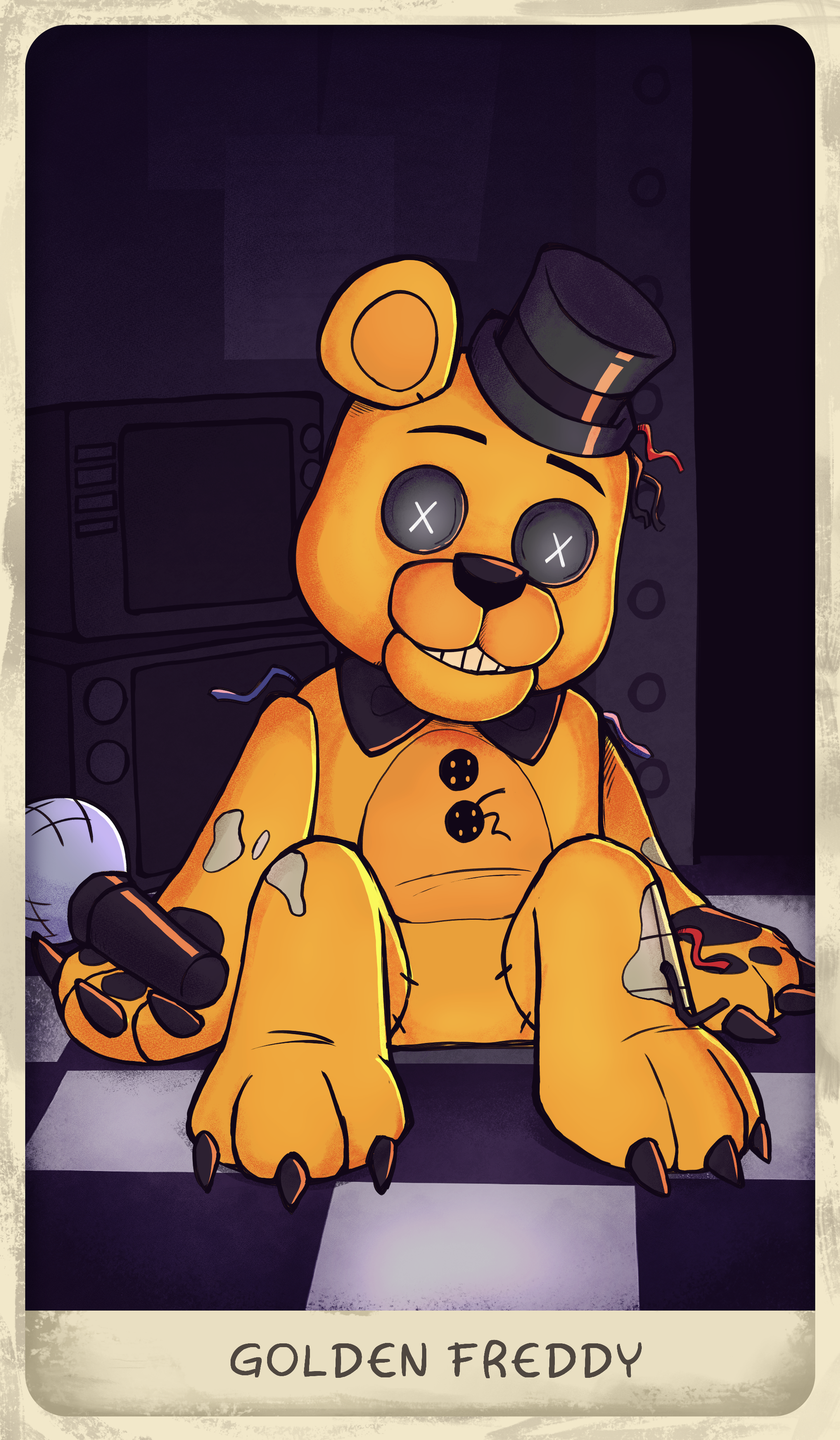 Withered Golden Freddy Plush – HEX SHOP
